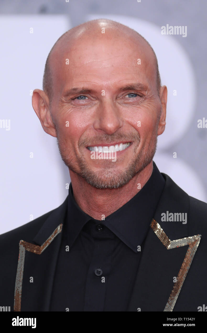 The Brit Awards 2019 held at the O2 - Arrivals Featuring: Luke Goss, Bros Where: London, United ...