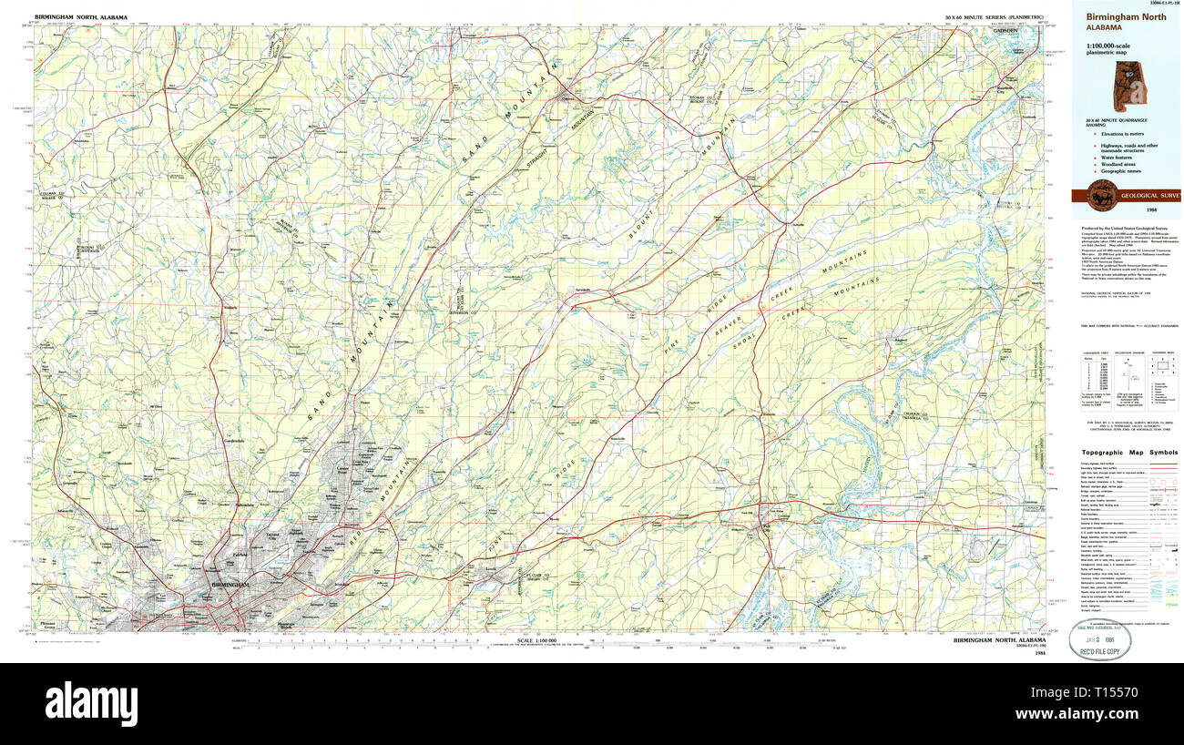 Birmingham al map hi-res stock photography and images - Alamy