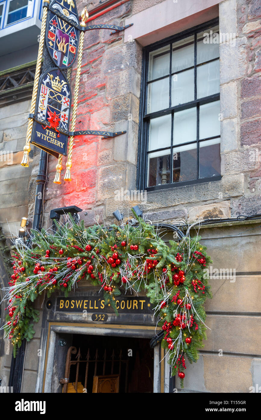 The Witchery restaurant at Boswells court on the Royal Mile in ...