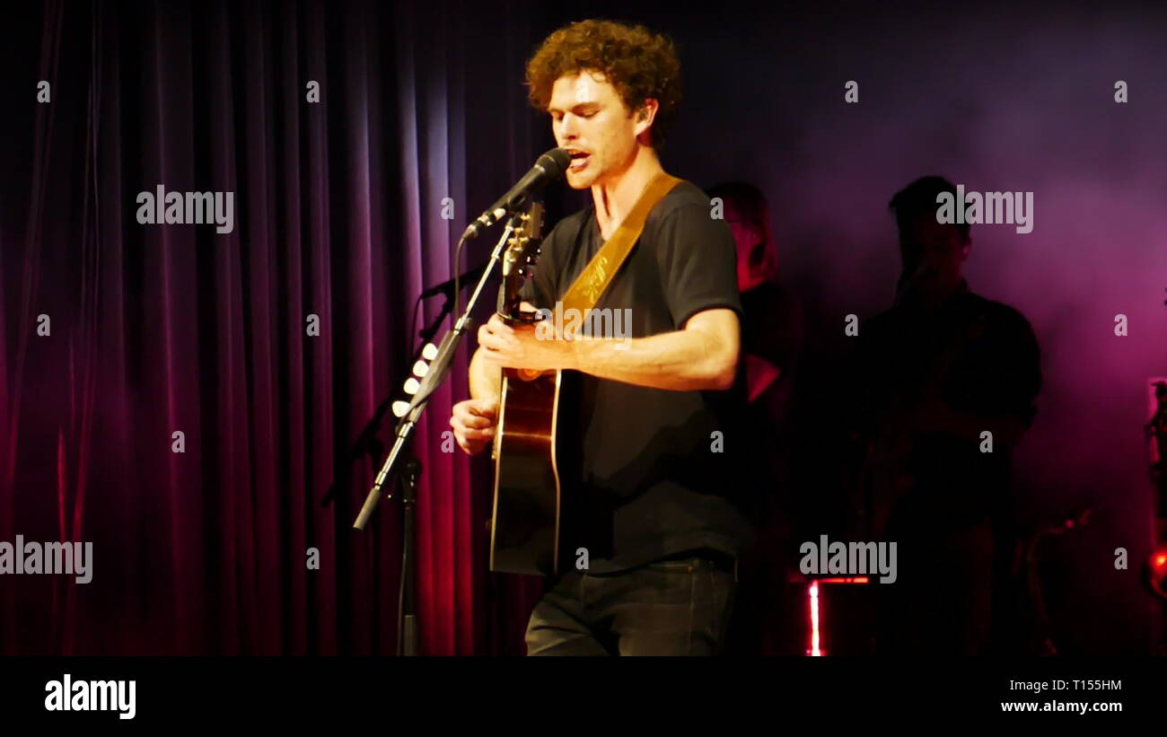 LOS ANGELES, CA - JULY 6: Singer Vance Joy performs in concert on ...