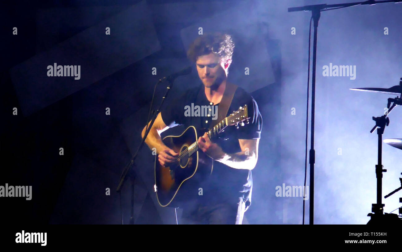 LOS ANGELES, CA - JULY 6: Singer Vance Joy performs in concert on ...