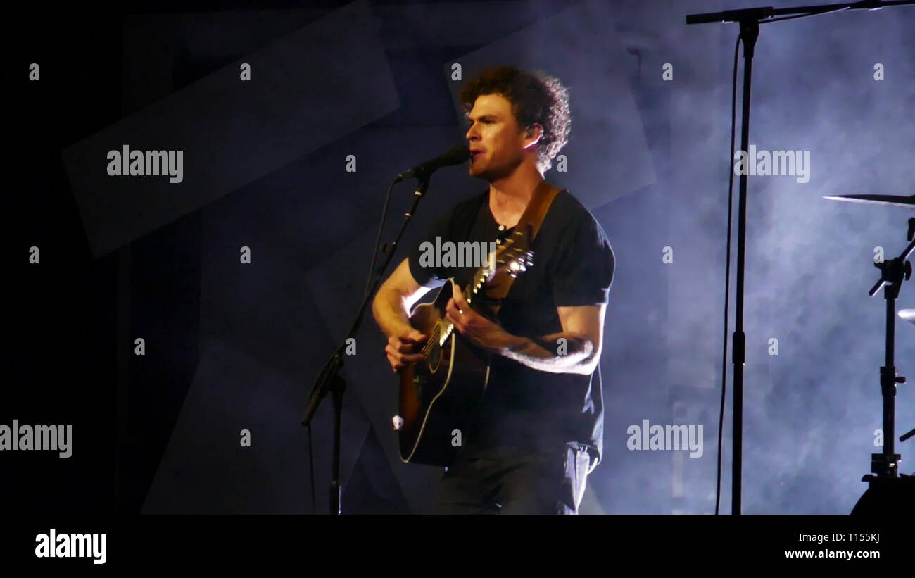 LOS ANGELES, CA - JULY 6: Singer Vance Joy performs in concert on ...