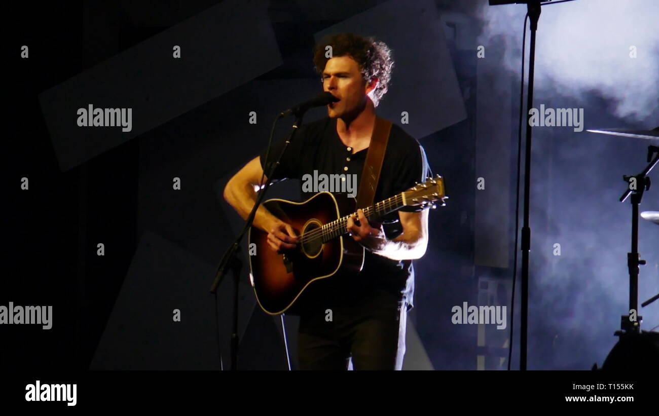 LOS ANGELES, CA - JULY 6: Singer Vance Joy performs in concert on ...