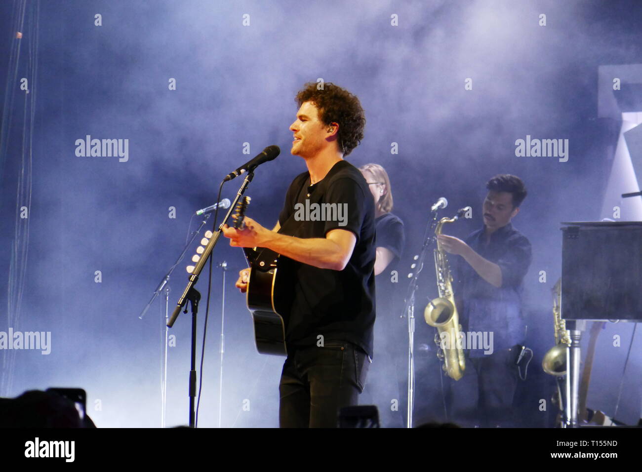 LOS ANGELES, CA - JULY 6: Singer Vance Joy performs in concert on ...