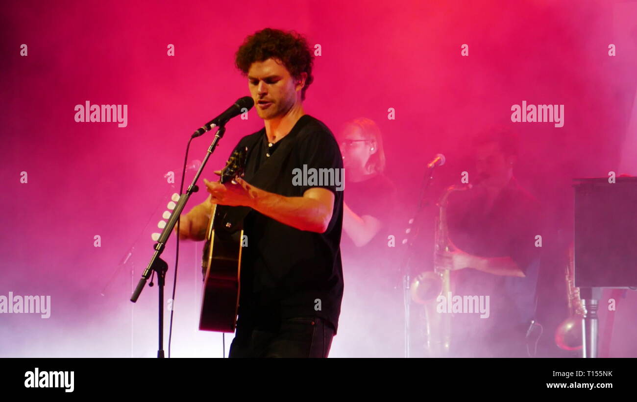 LOS ANGELES, CA - JULY 6: Singer Vance Joy performs in concert on ...