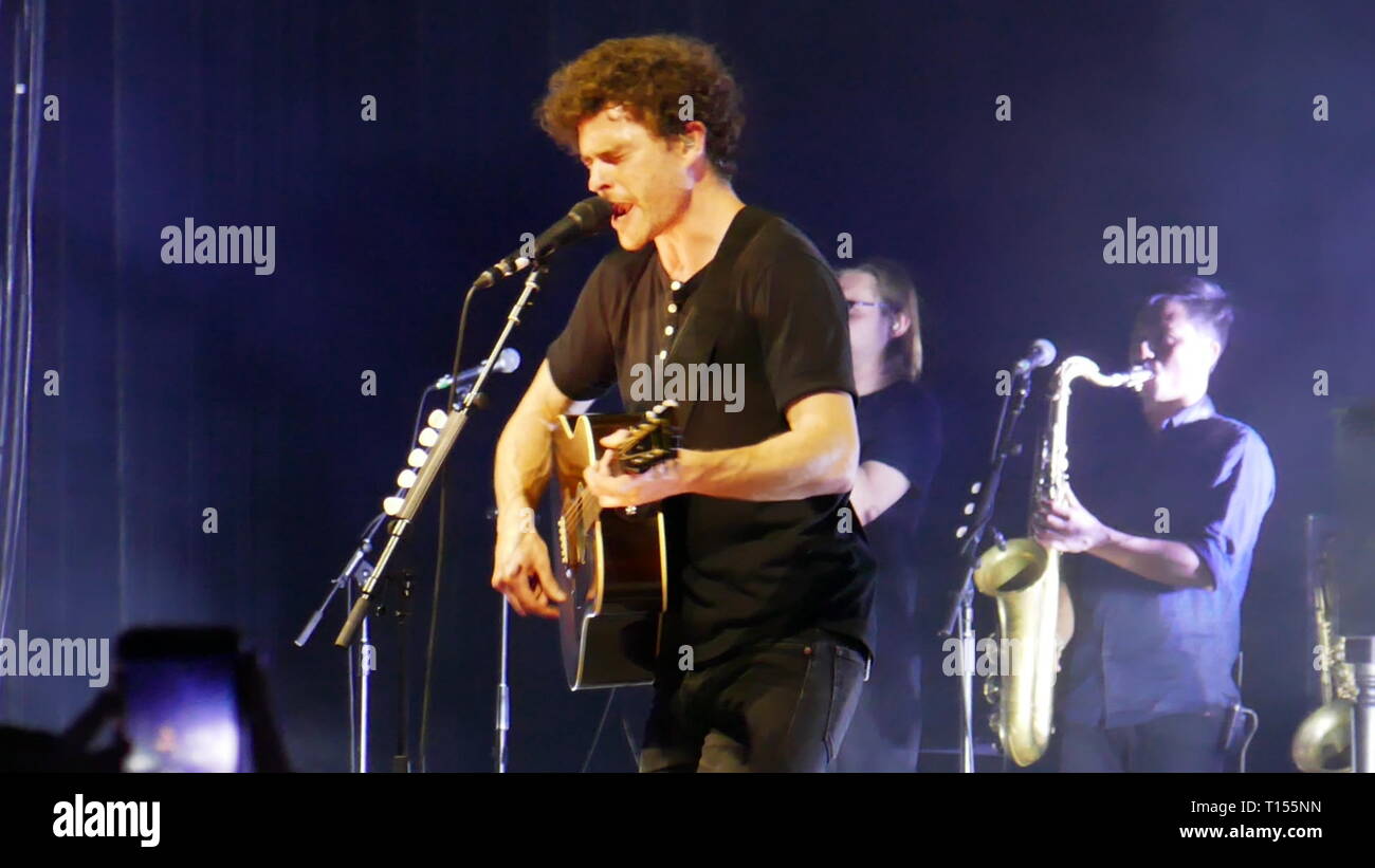 LOS ANGELES, CA - JULY 6: Singer Vance Joy performs in concert on ...