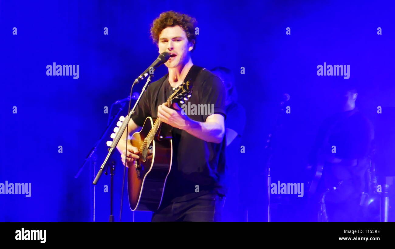 LOS ANGELES, CA - JULY 6: Singer Vance Joy performs in concert on ...