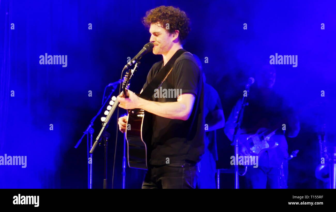 LOS ANGELES, CA - JULY 6: Singer Vance Joy performs in concert on ...