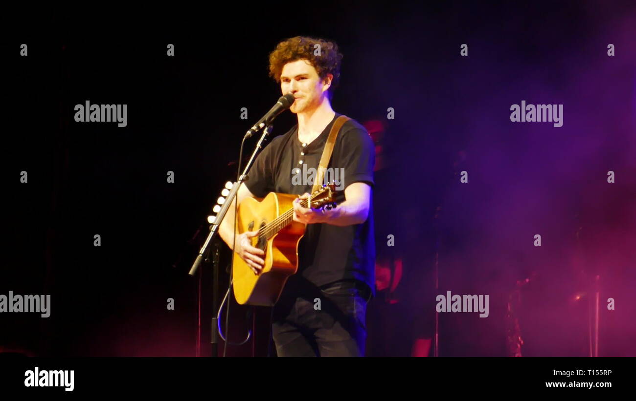 LOS ANGELES, CA - JULY 6: Singer Vance Joy performs in concert on ...
