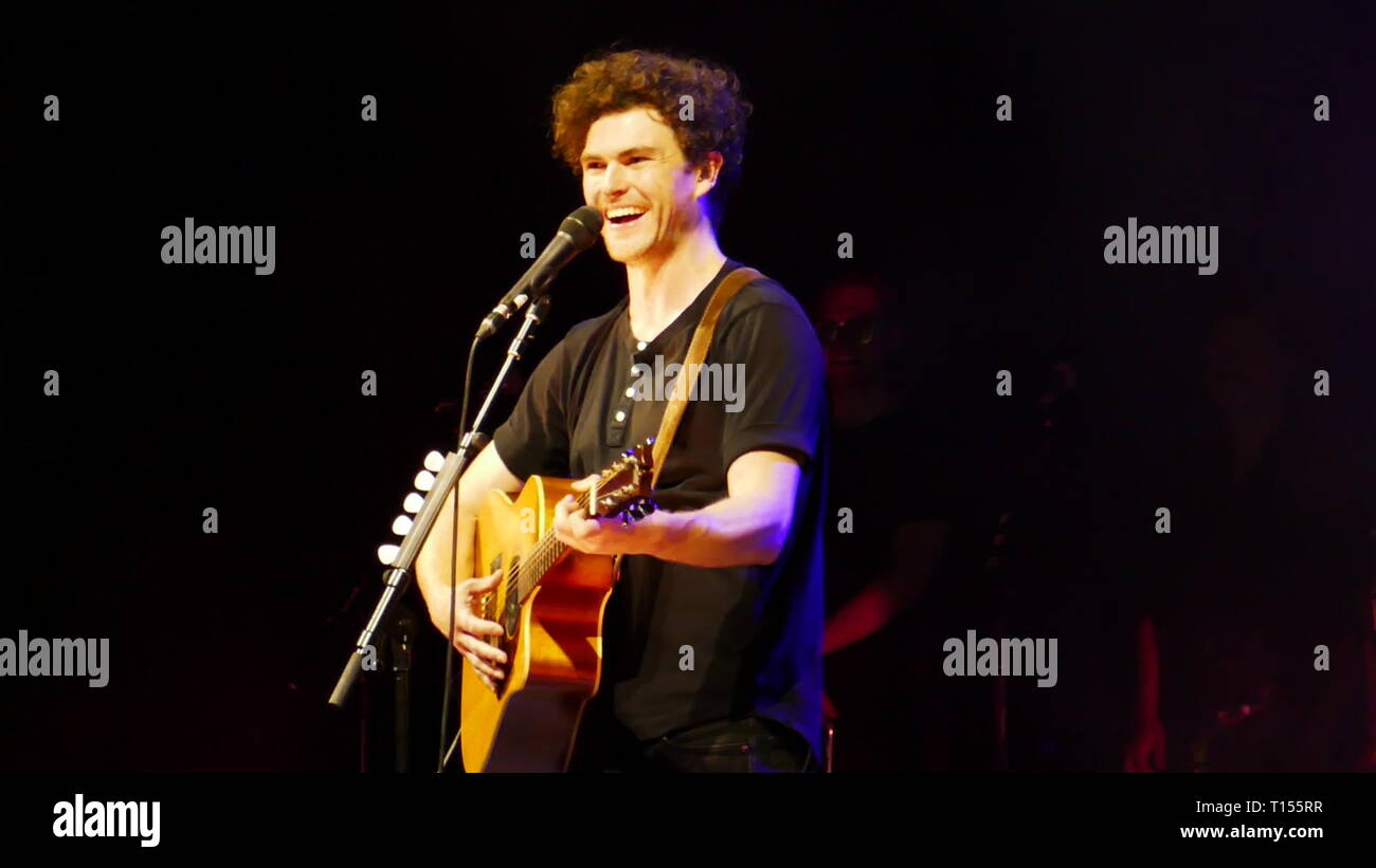 LOS ANGELES, CA - JULY 6: Singer Vance Joy performs in concert on ...