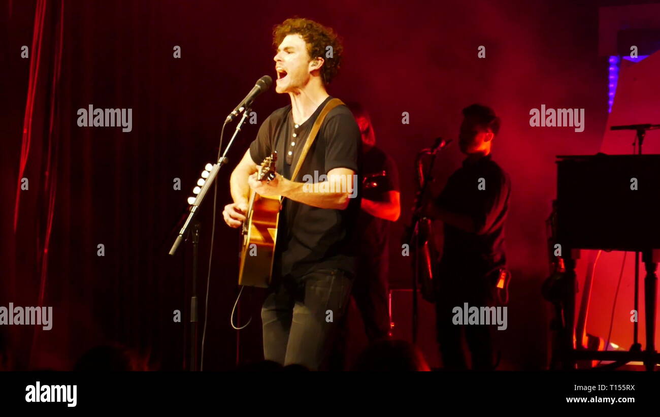 LOS ANGELES, CA - JULY 6: Singer Vance Joy performs in concert on ...