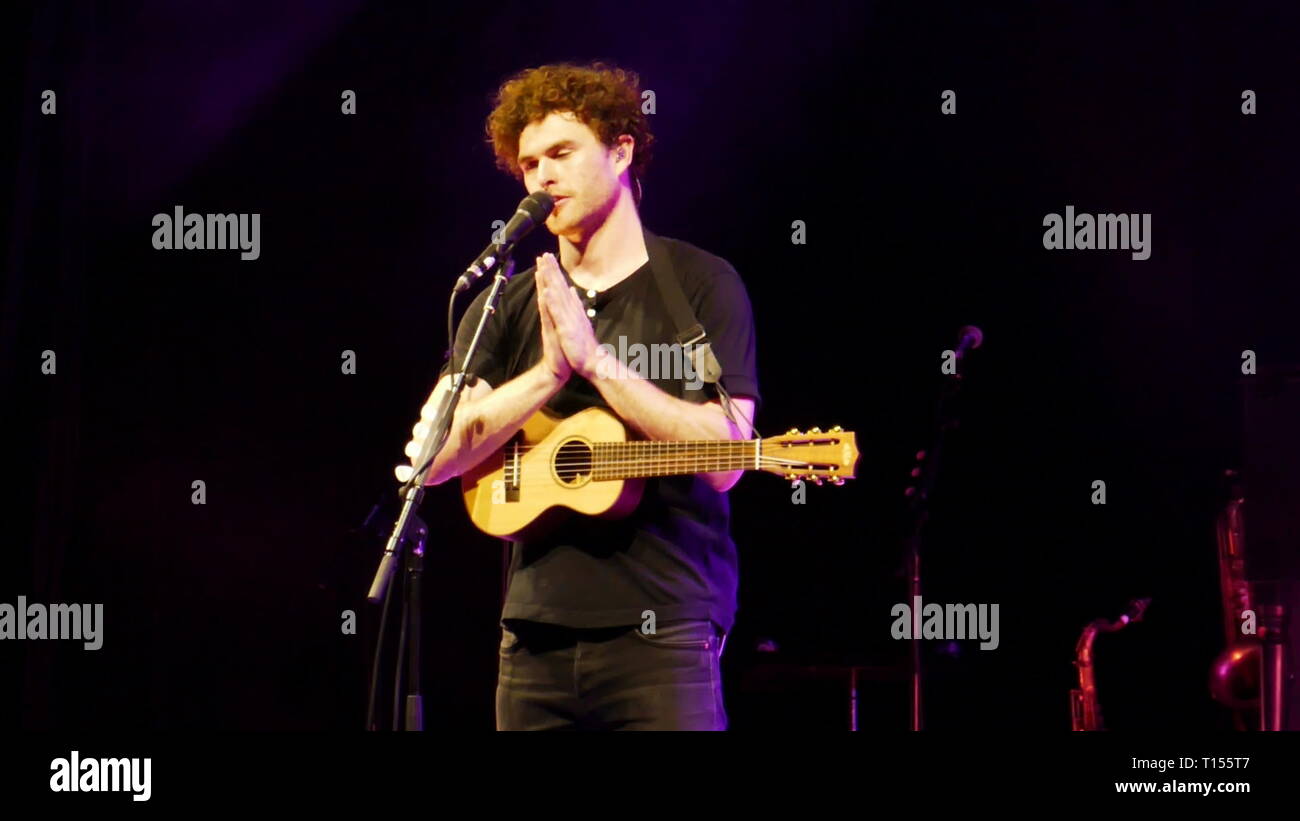 LOS ANGELES, CA - JULY 6: Singer Vance Joy performs in concert on ...