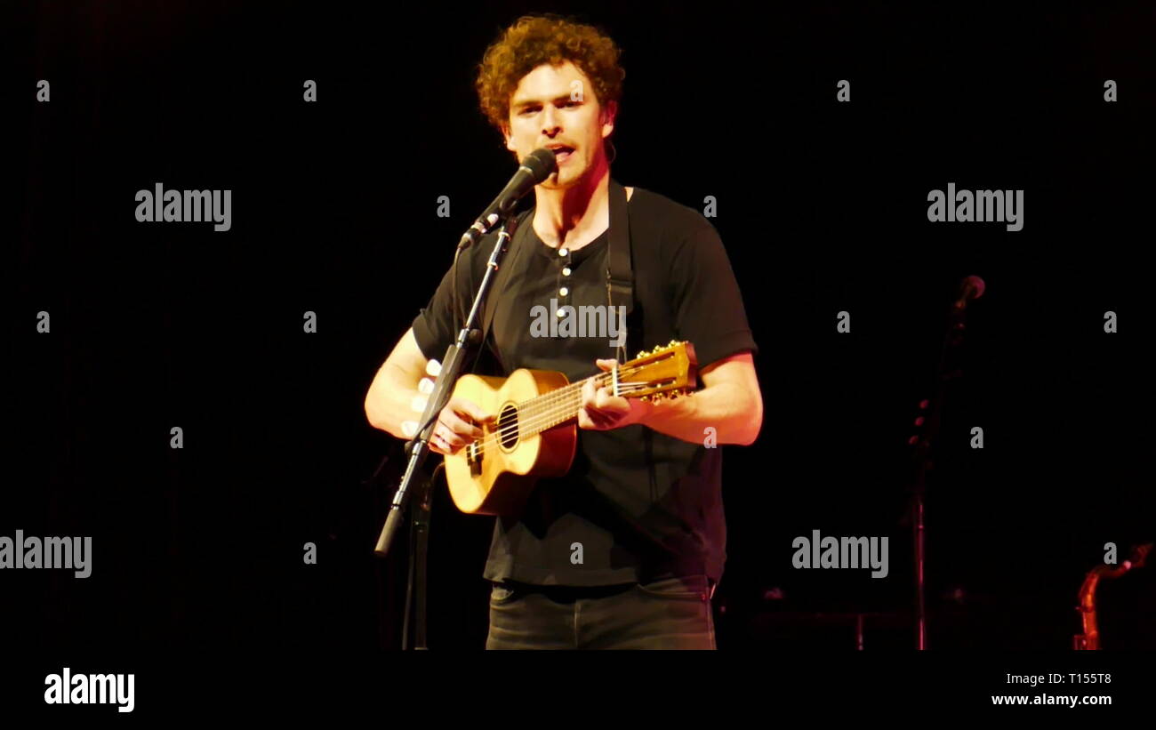 LOS ANGELES, CA - JULY 6: Singer Vance Joy performs in concert on ...