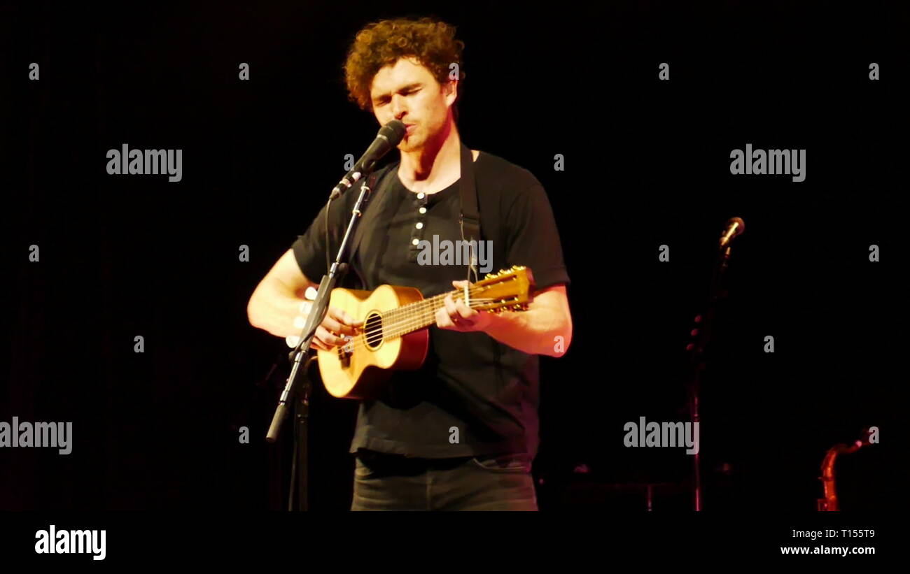 LOS ANGELES, CA - JULY 6: Singer Vance Joy performs in concert on ...