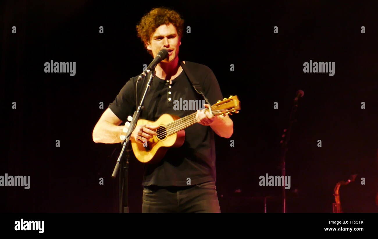 LOS ANGELES, CA - JULY 6: Singer Vance Joy performs in concert on ...