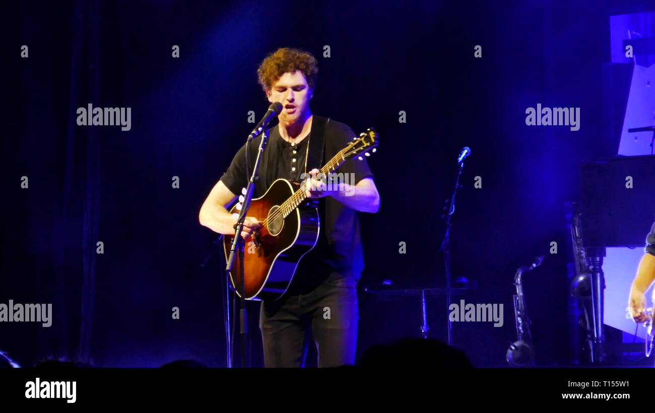 LOS ANGELES, CA - JULY 6: Singer Vance Joy performs in concert on ...