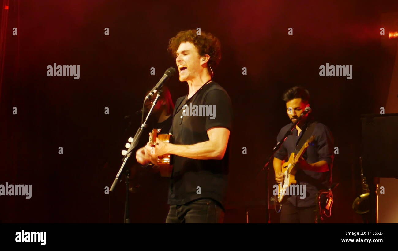 LOS ANGELES, CA - JULY 6: Singer Vance Joy performs in concert on ...