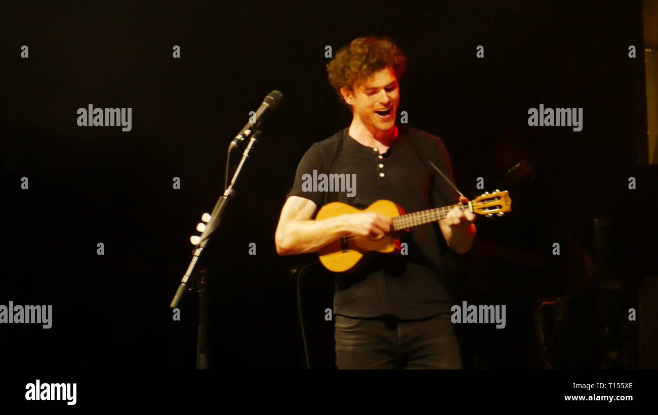 LOS ANGELES, CA - JULY 6: Singer Vance Joy performs in concert on ...
