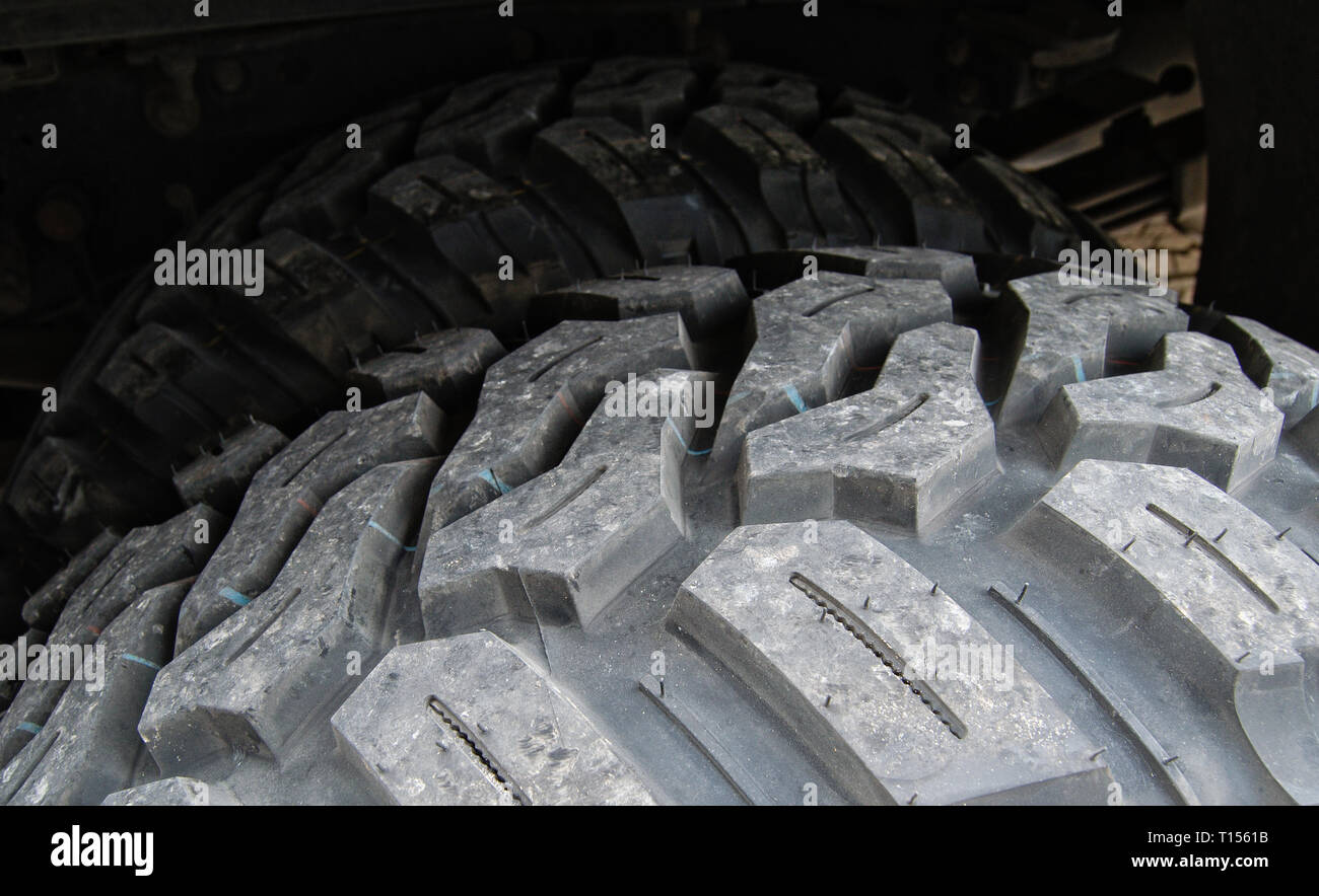 Dually truck tires Stock Photo - Alamy