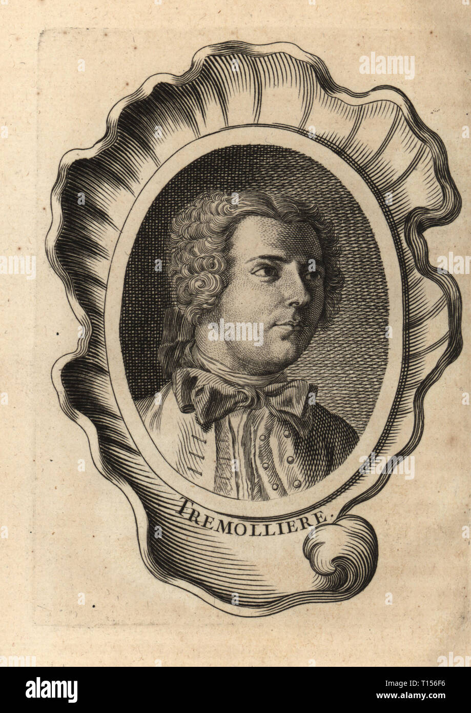 Portrait of Pierre Charles Tremolieres, French painter 1703-1739 ...