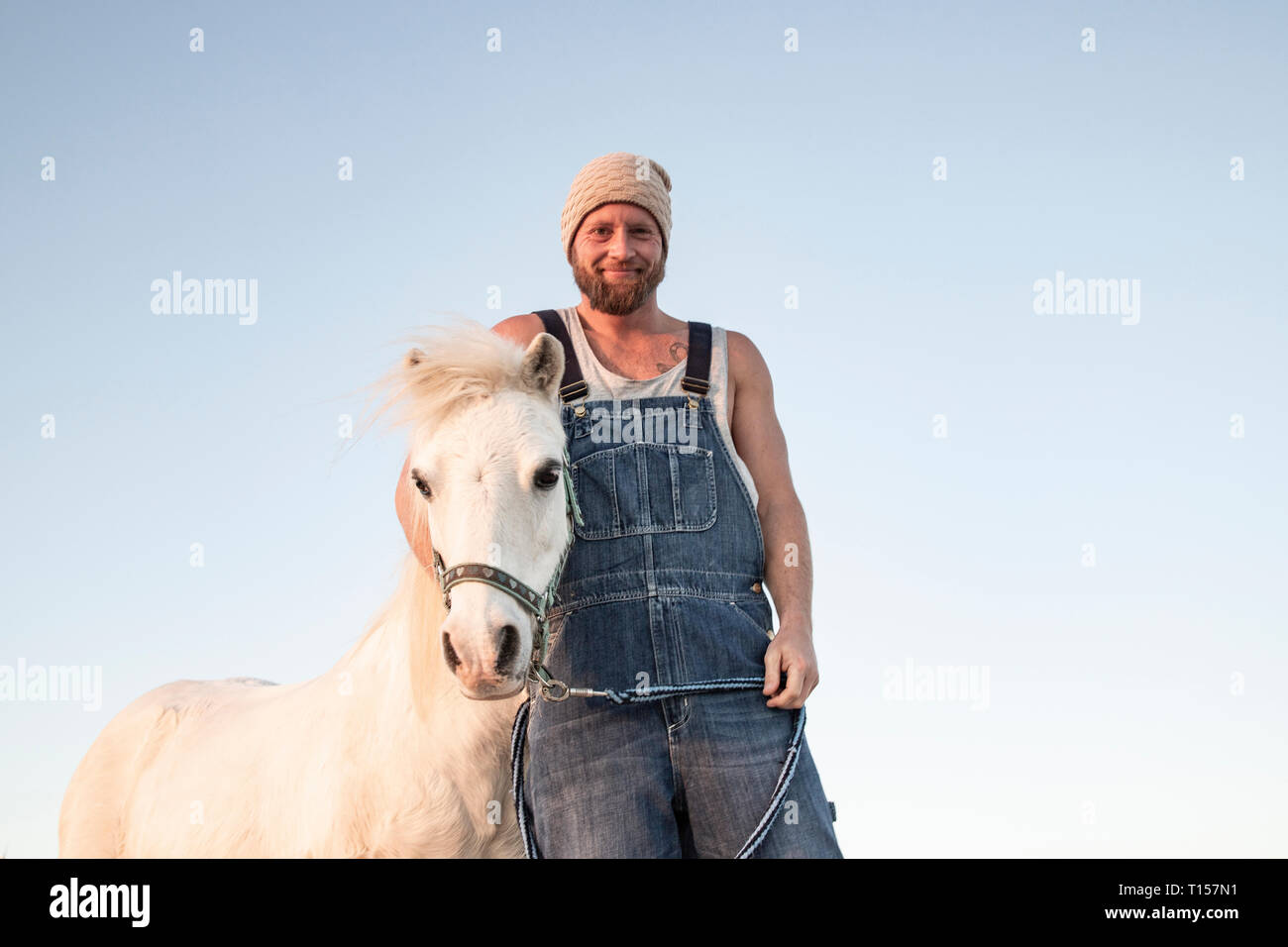 Man and pony hi-res stock photography and images - Alamy