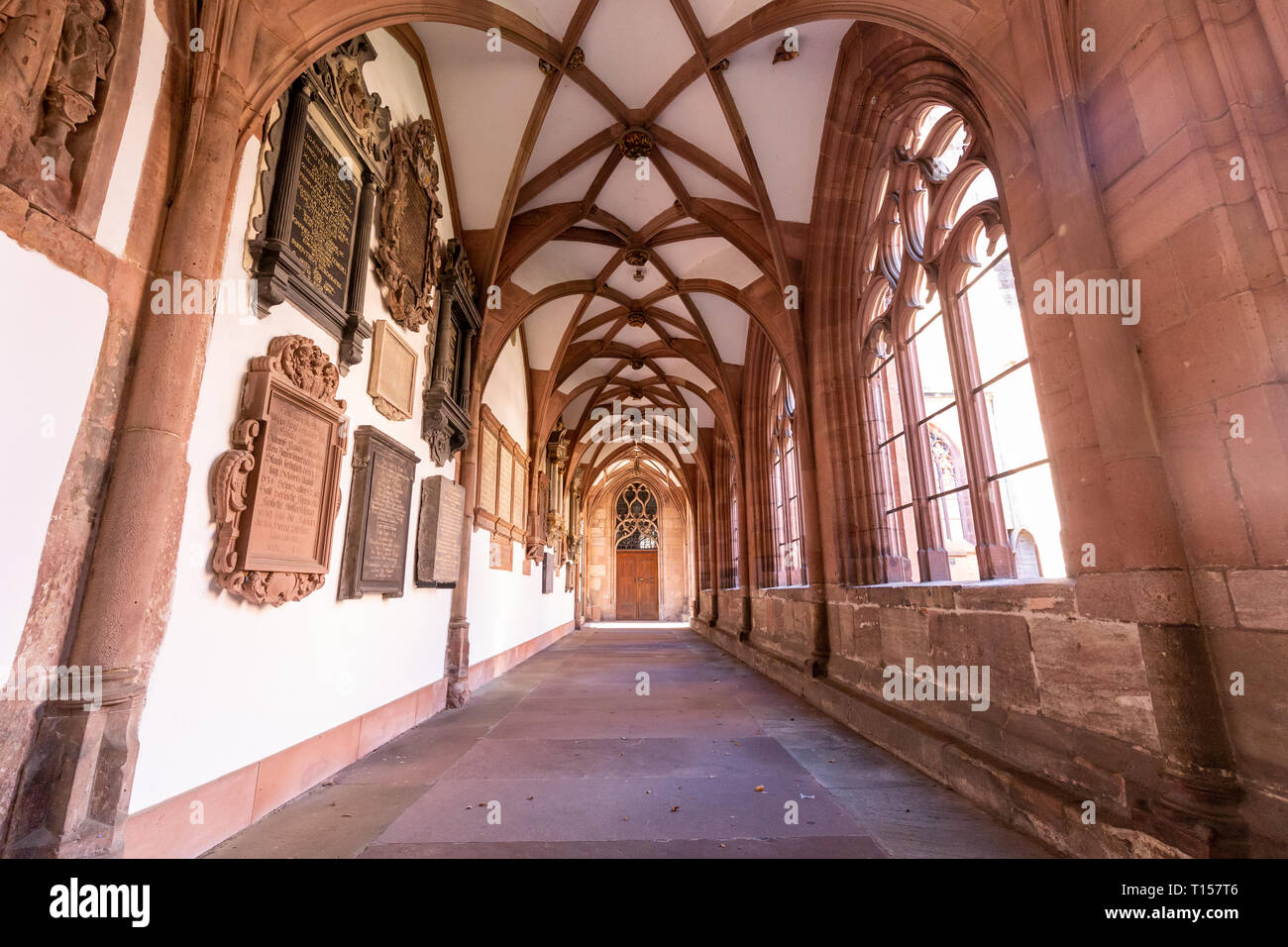 Cloister at the Cathedral of Basel, Switzerland Stock Photo - Alamy