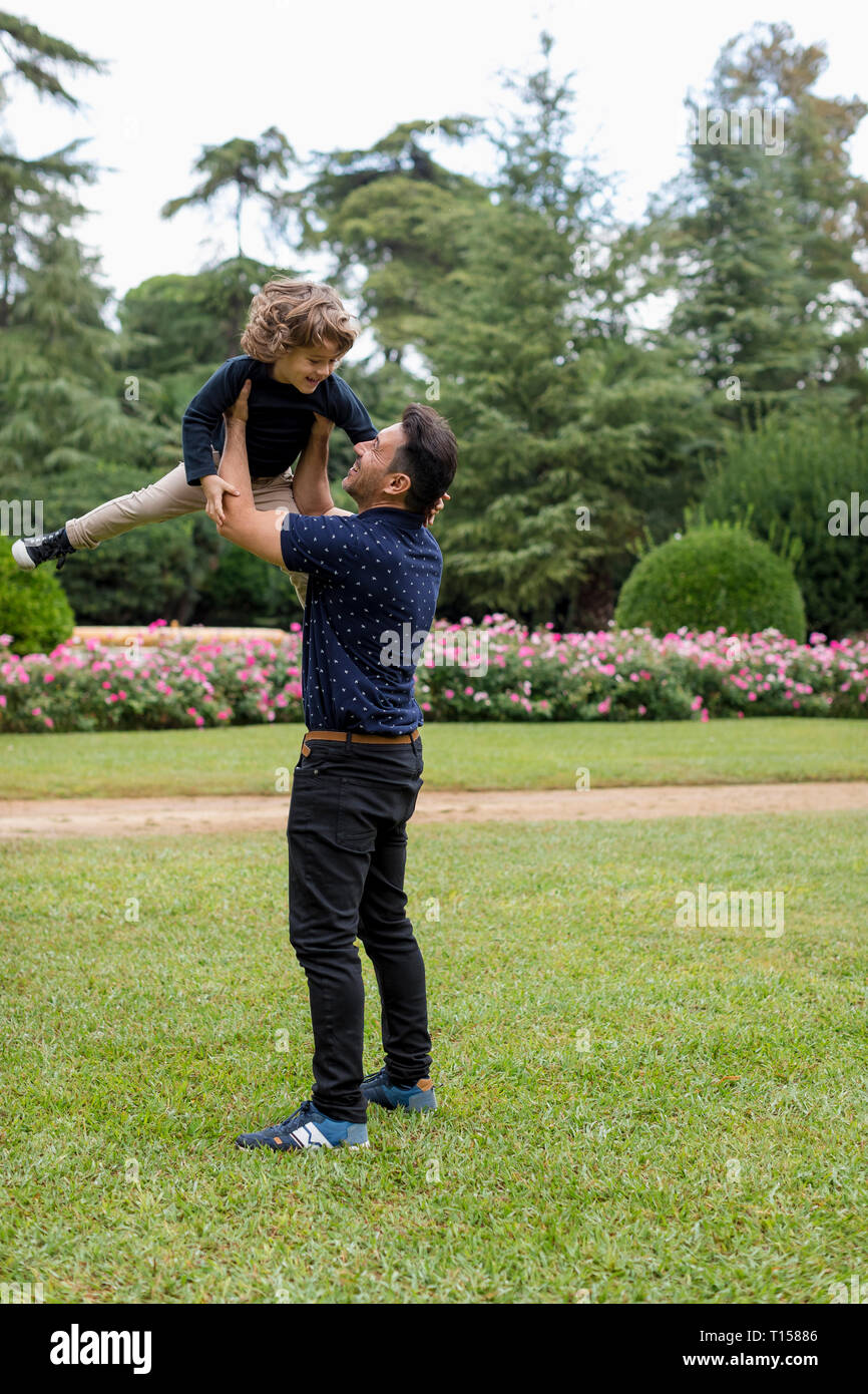 Father son playing together in hi-res stock photography and images - Alamy