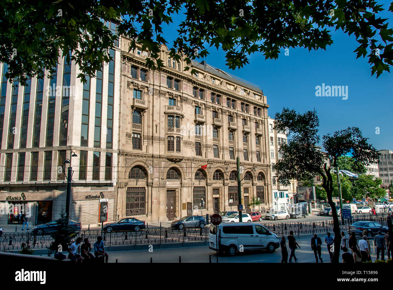 Istanbul, Turkey, 8 June 2018: Building at Karakoy in the Beyoglu ...