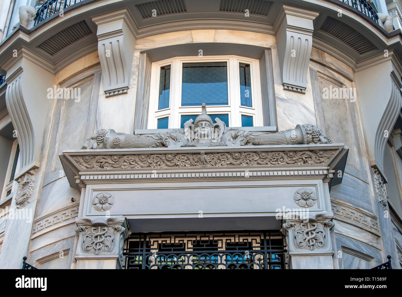 Istanbul, Turkey, 8 June 2018: Building at Karakoy in the Beyoglu ...