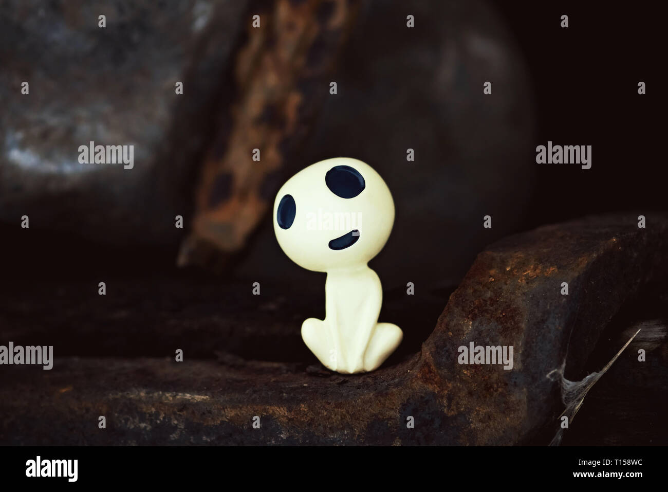 small forest spirit kodama Stock Photo - Alamy