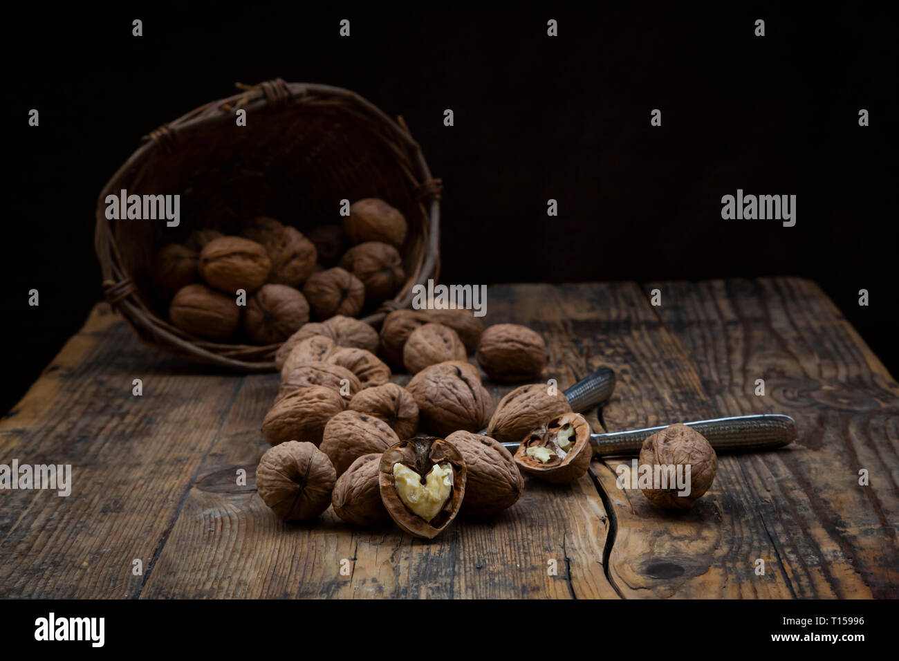 Nutcracker wickerbasket wood hi-res stock photography and images - Alamy