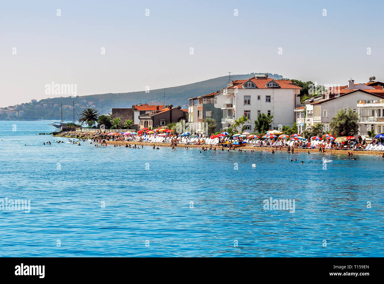 Istanbul, Turkey, 20 July 2011: Kinali Island, Princes Islands district ...