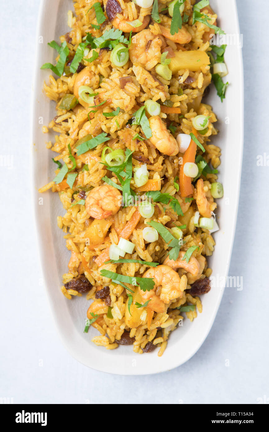 Prawn Fried Rice Stock Photo - Alamy