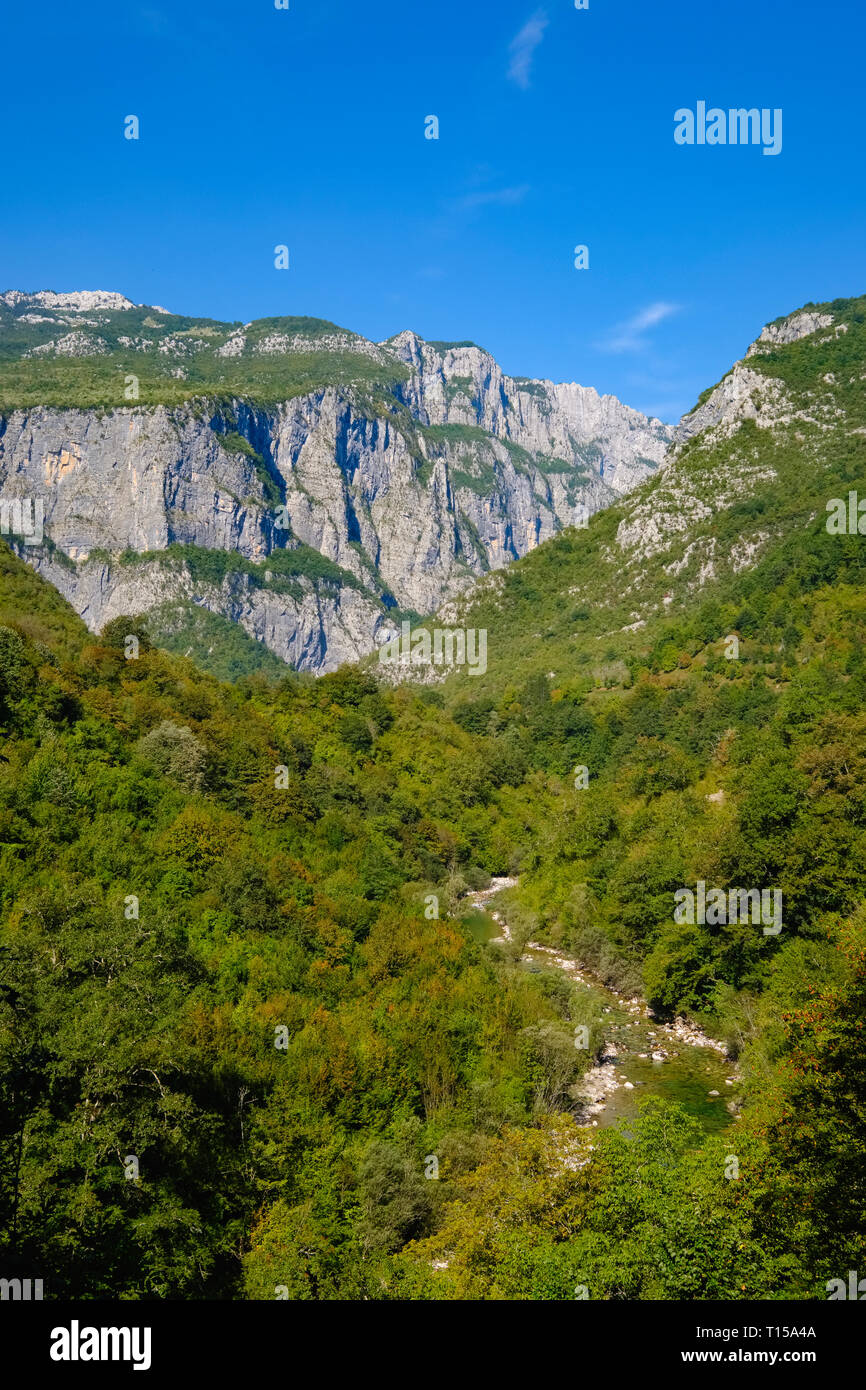 Montenegro, near Kolasin, Mrtvica Canyon, Mrtvica river Stock Photo - Alamy
