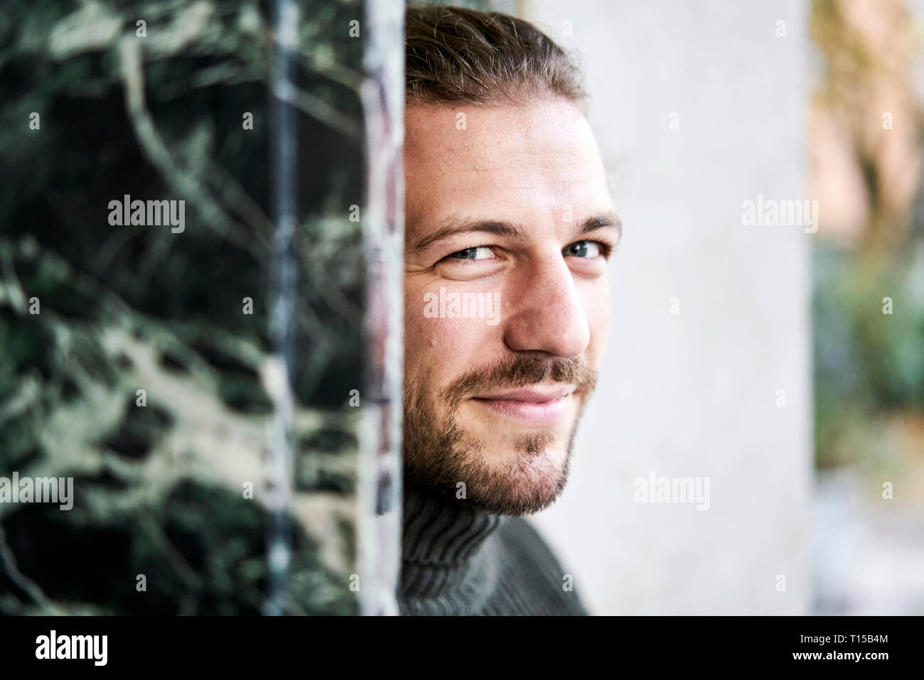 Portrait bearded smiling man hi-res stock photography and images - Alamy