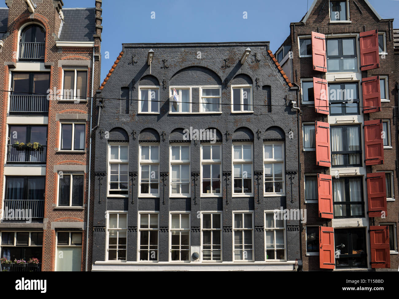Amsterdam, Netherlands - April 20, 2017: Traditional historic Dutch ...