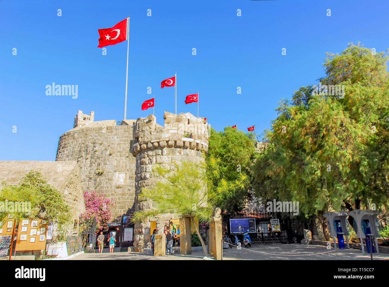 Bodrum, Turkey, 20 May 2010: Bodrum Castle and Underwater Archeology ...