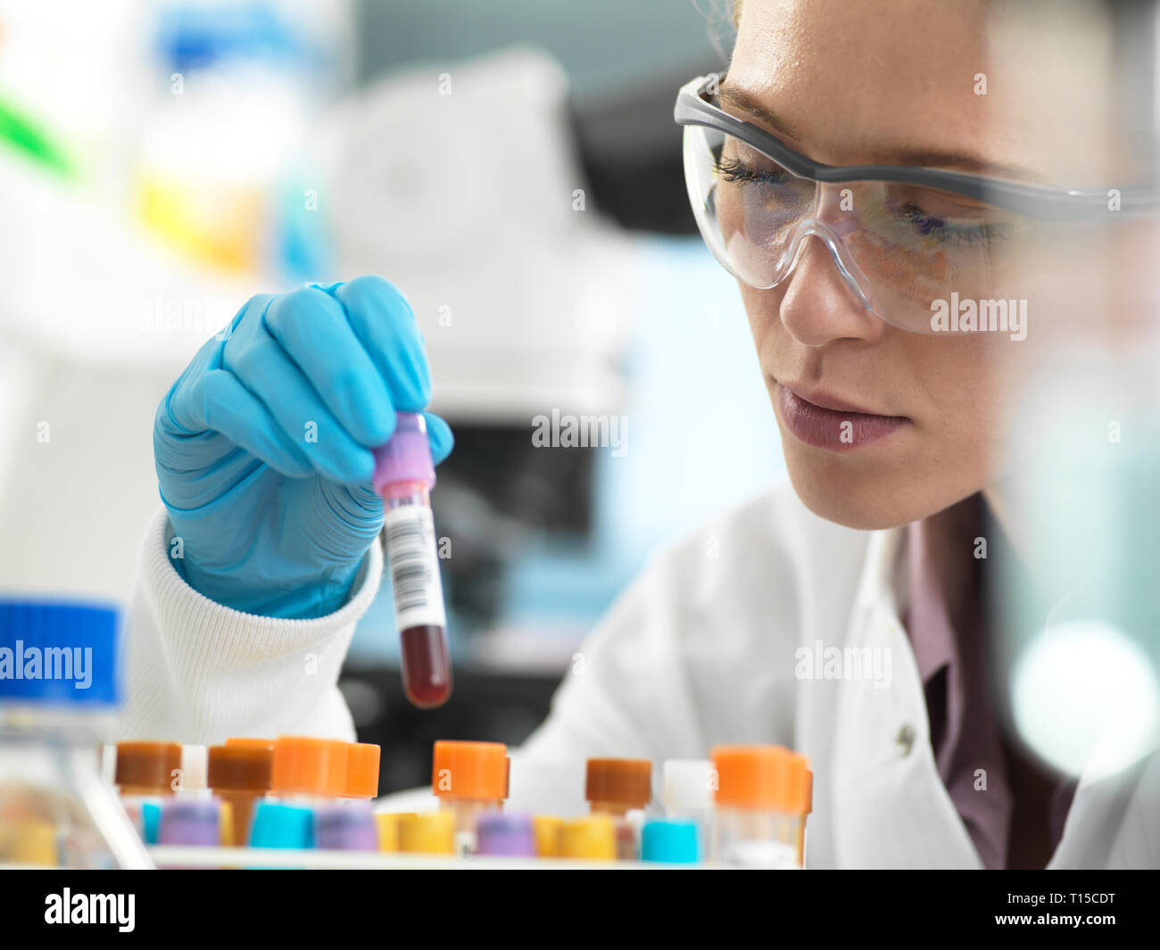 Blood tube sample hi-res stock photography and images - Alamy