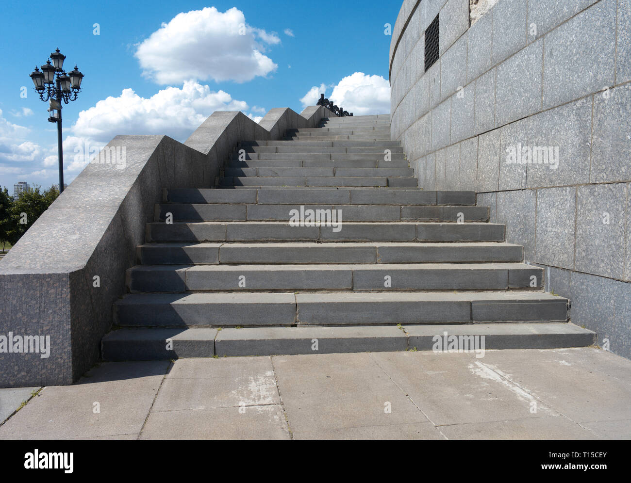Marble Stairs at Day Stock Photo - Alamy