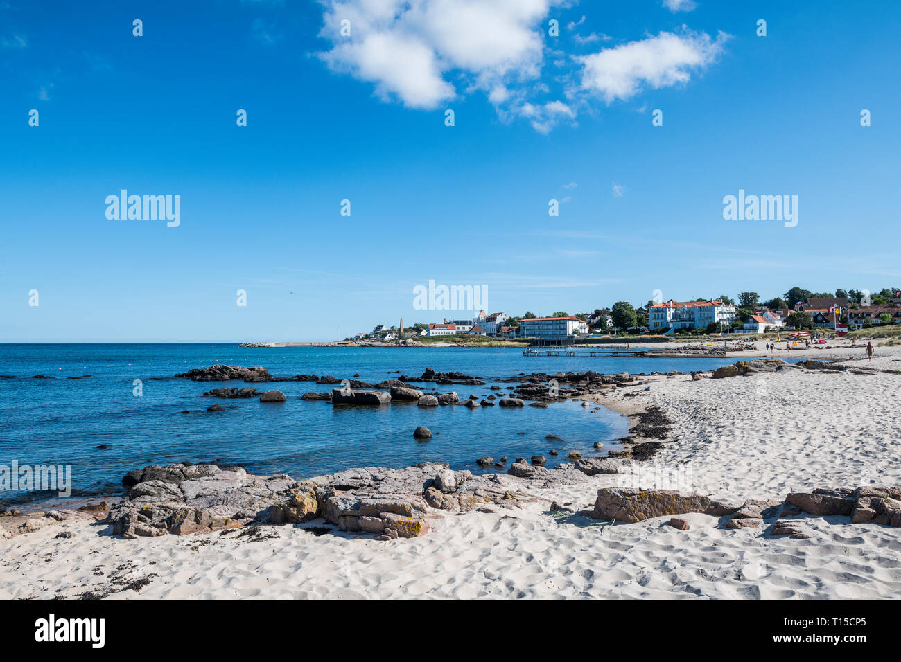 Denmark, Bornholm, beach of Sandvig Stock Photo - Alamy