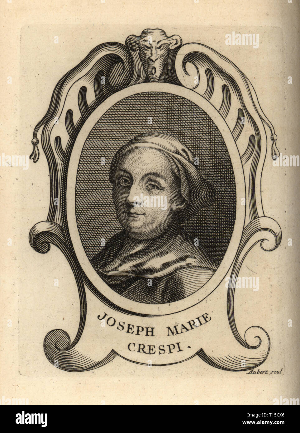 Portrait of Giuseppe Maria Crespi, Italian Baroque painter of the ...