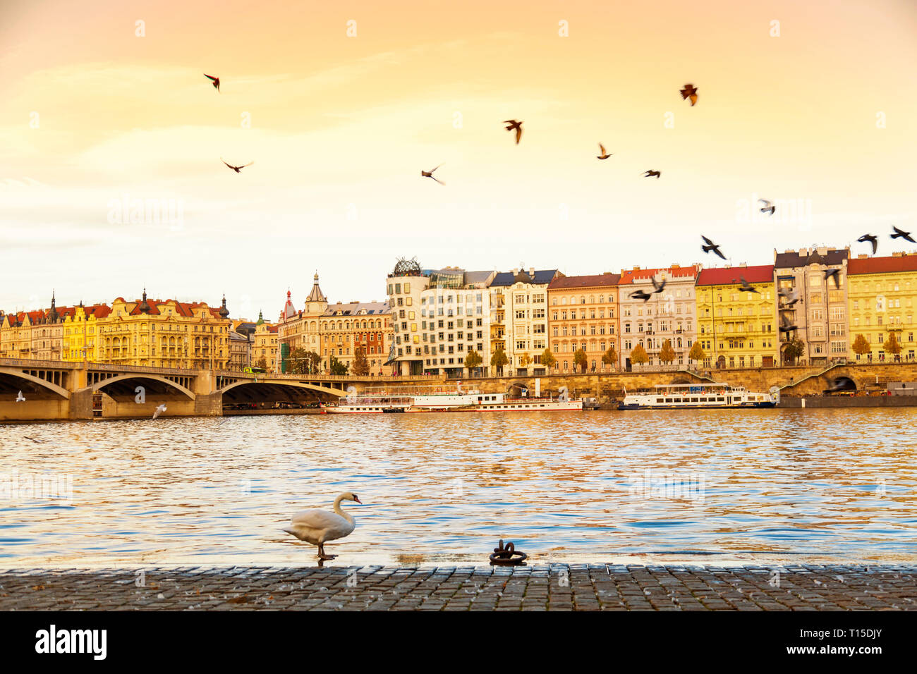 Old town vltava river hi-res stock photography and images - Alamy