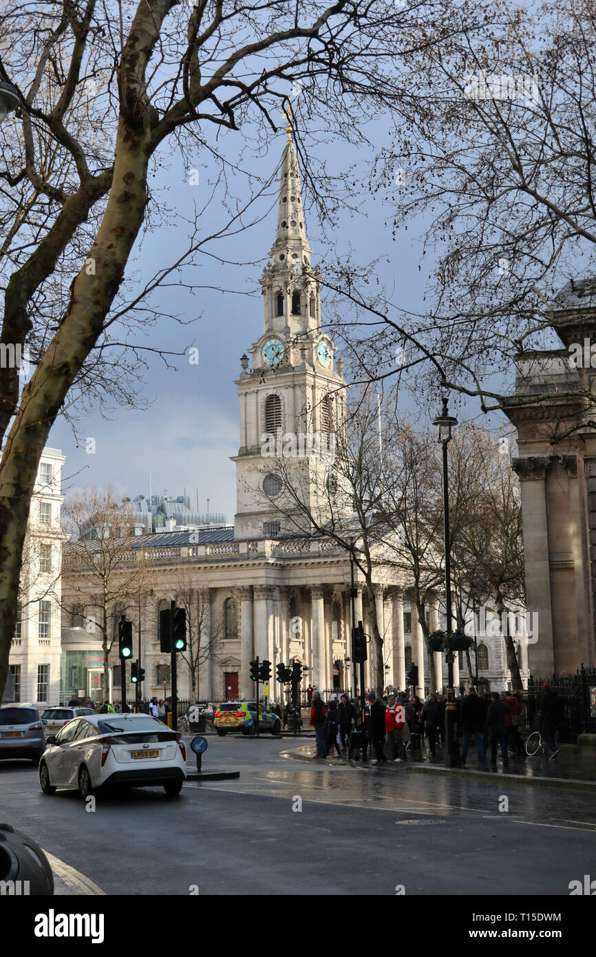 St. Martin in the Fields Church, Charring Cross Road, London, England ...