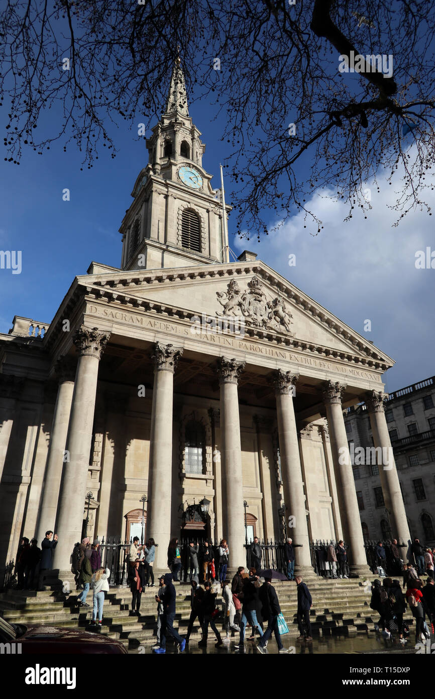 St. Martin in the Fields Church, Charring Cross Road, London, England ...