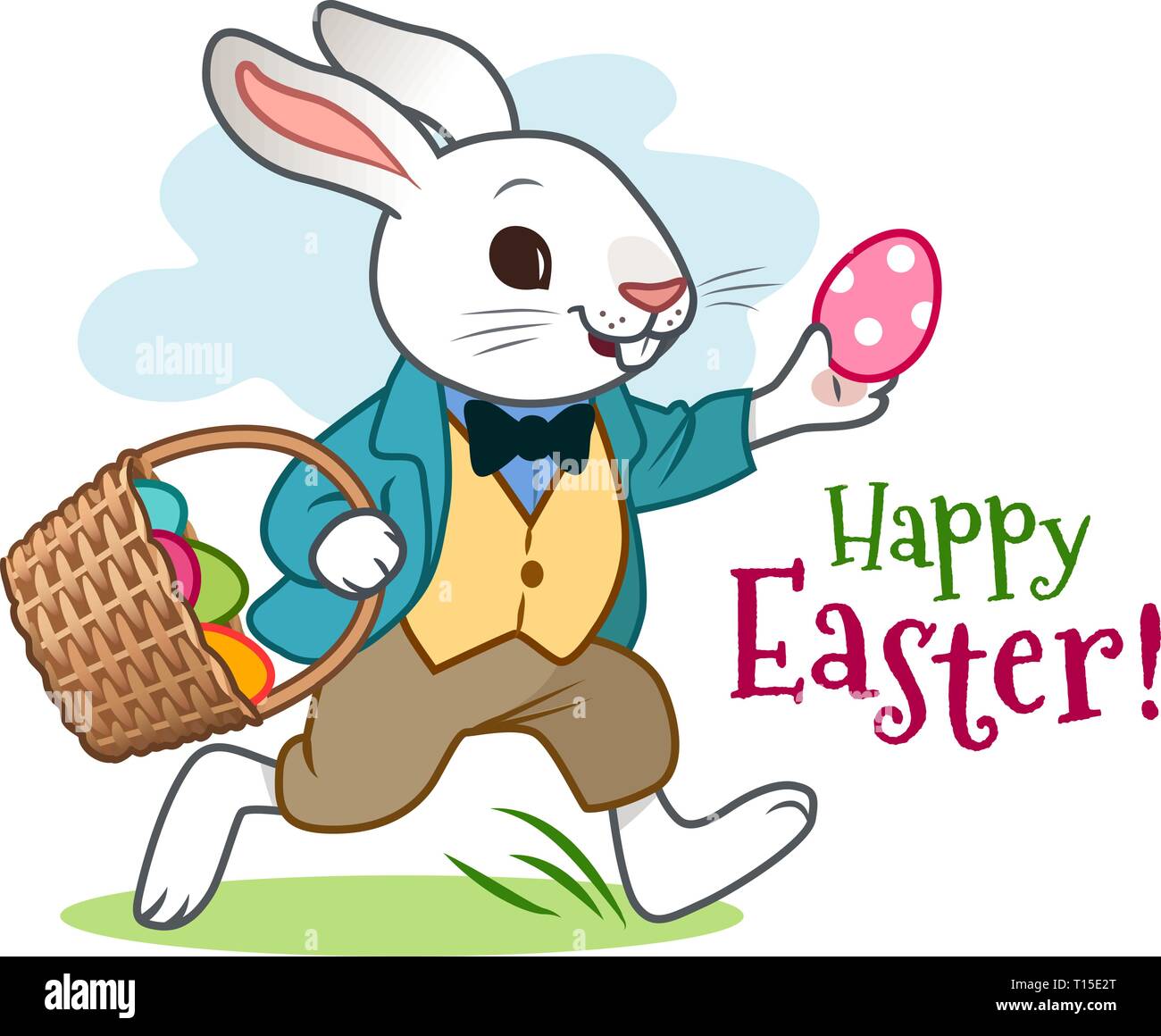 Running along the grass Stock Vector Images - Alamy