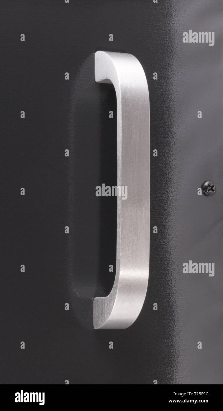 Black Metal Case with Handle Stock Photo - Alamy