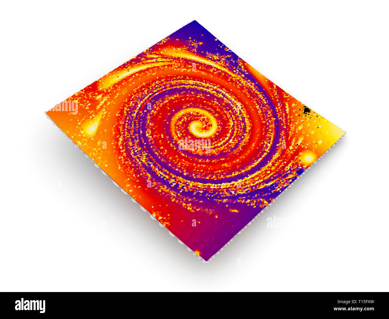 Vibrant LSD blotter, 3d rendering Stock Photo - Alamy