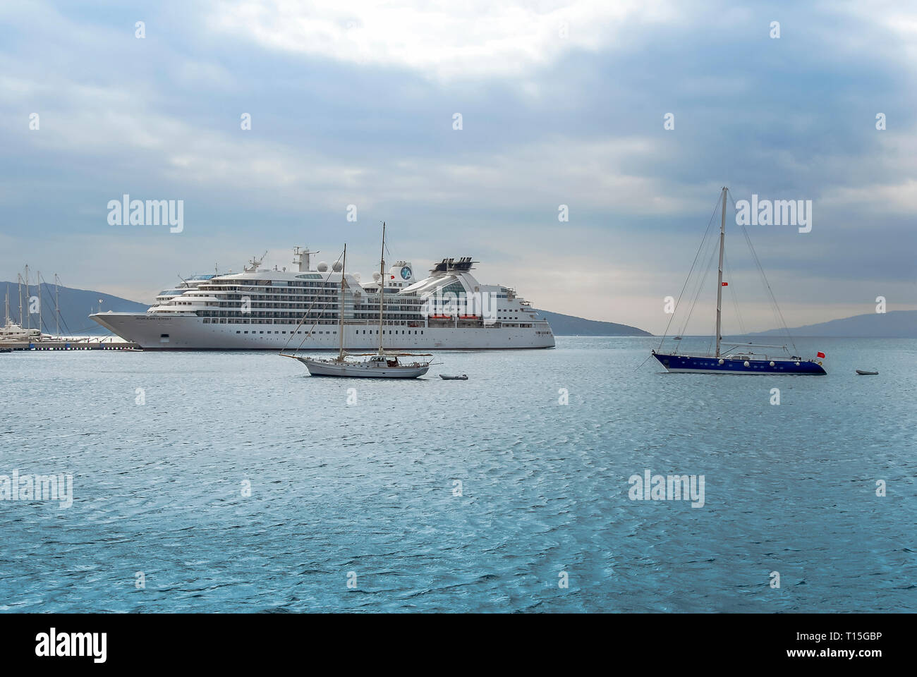 Cruise ship at bodrum hi-res stock photography and images - Alamy
