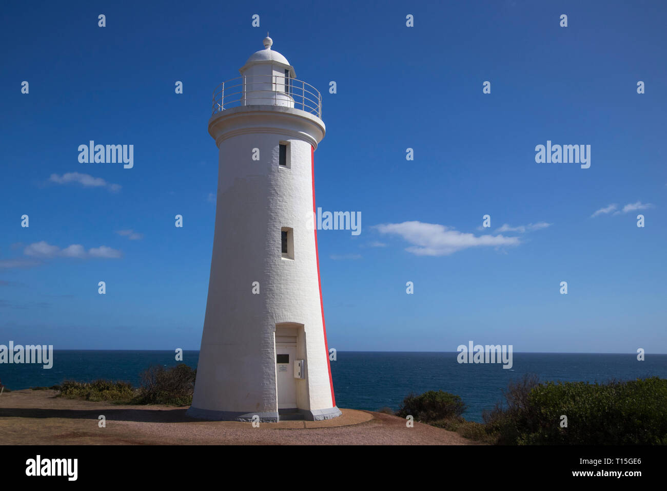 Mersey Bluff Lighthouse near Devonport on the Northern coast of ...