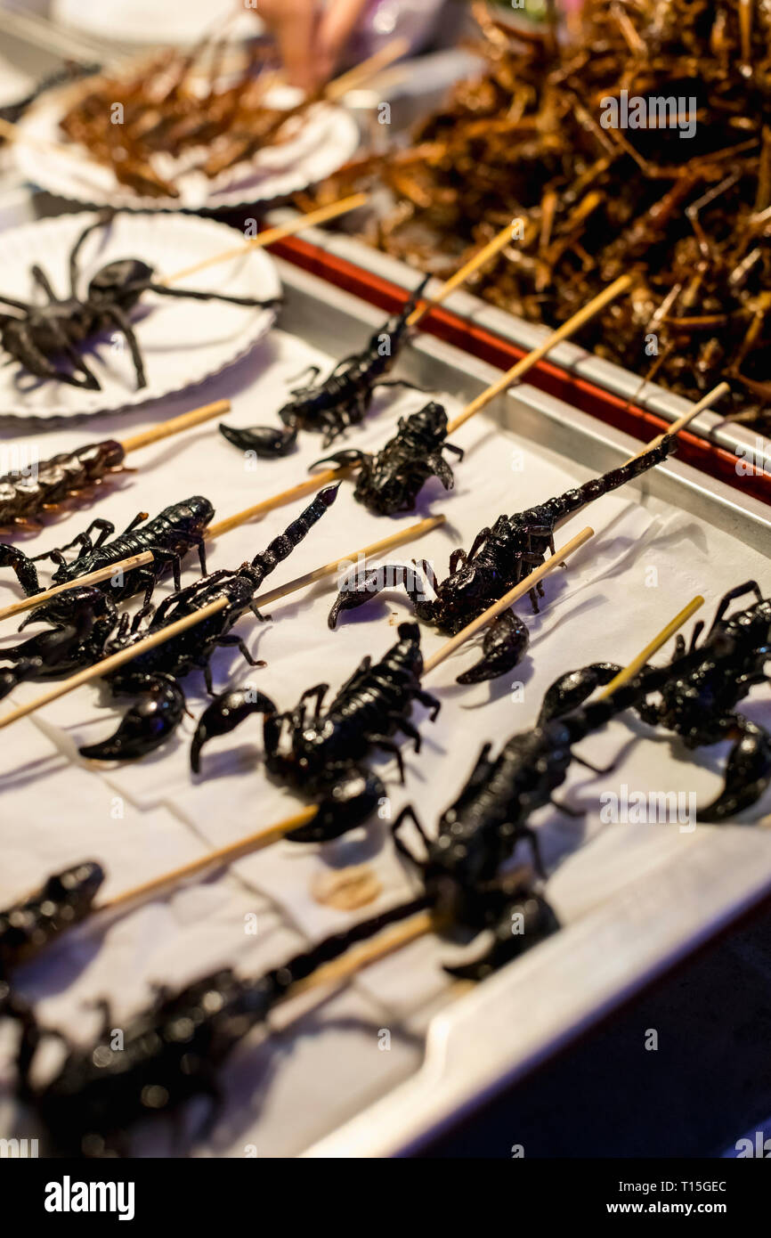Thailand market insects hi-res stock photography and images - Alamy